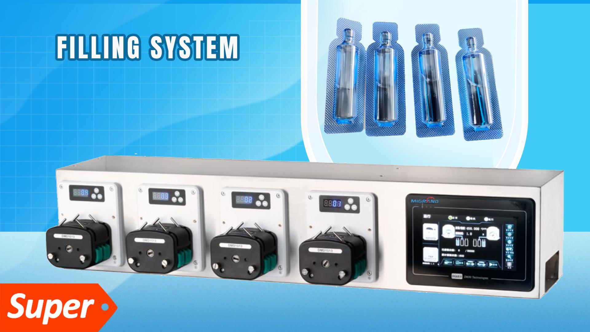 Multi-channel peristaltic pump filling system - Buy filling pump group ...